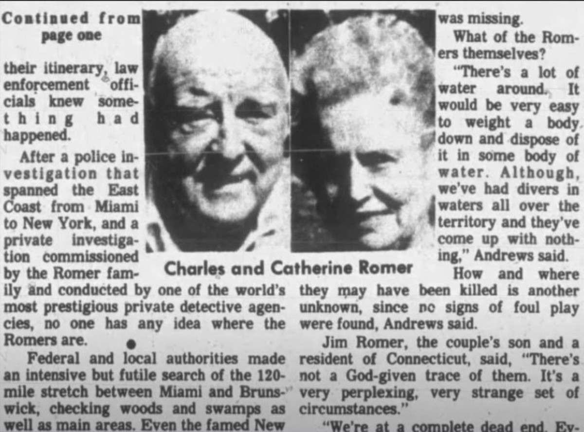 The Mysterious Disappearance of Charles and Catherine Romer - HubPages