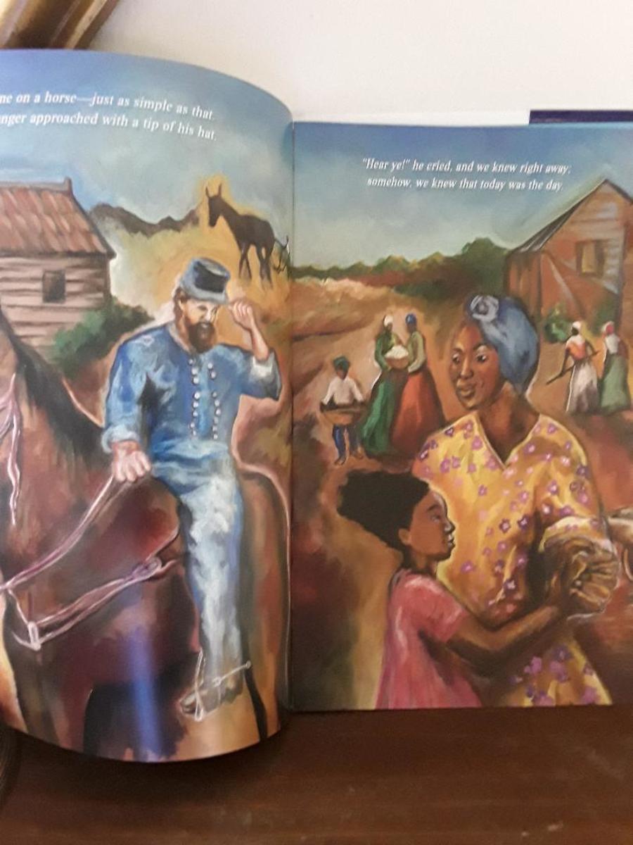 Juneteenth Story in Beautifully Illustrated Picture Book and Story for ...
