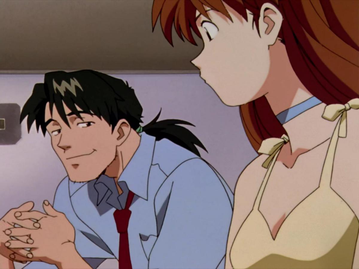 Neon Genesis Evangelion Asuka And Shinji Kiss