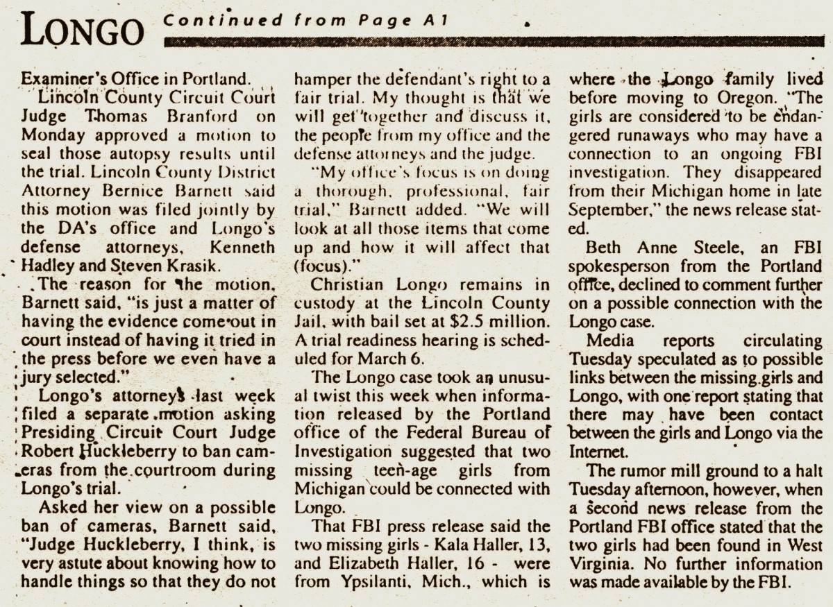 Christian Longo 9: True Story - the Longo Letters Chapter 9 - HubPages