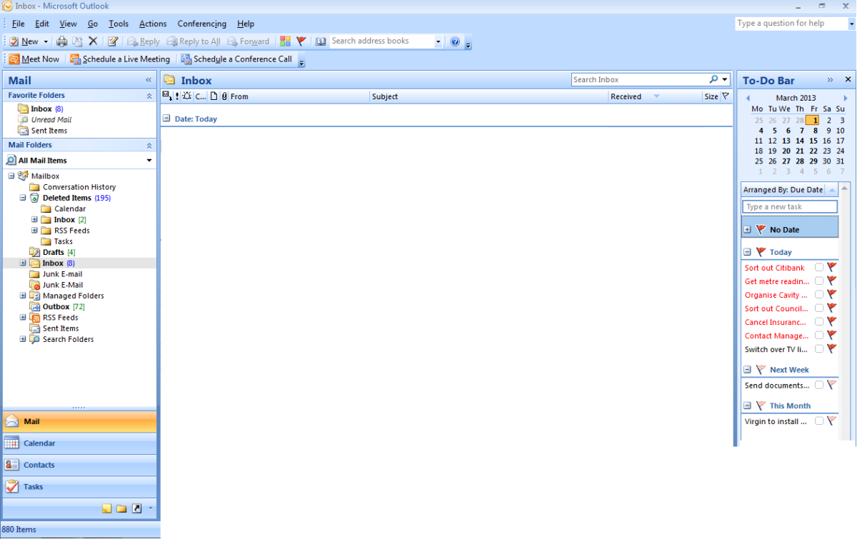 How to use tasks to create an Outlook To Do List using Outlook 2007 or ...