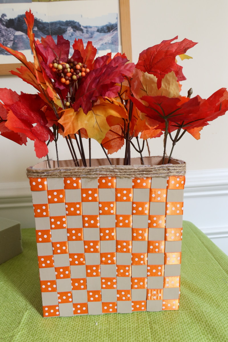 DIY Craft Tutorial: How to Make a Decorative Door Basket From a ...