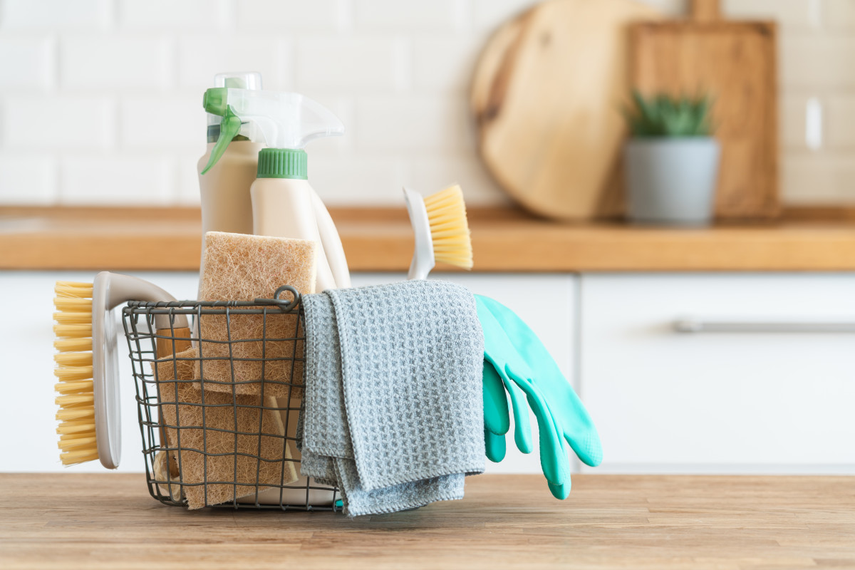 Mom Makes Dollar Tree Cleaning Basket For Helpful Toddler - WeHaveKids News