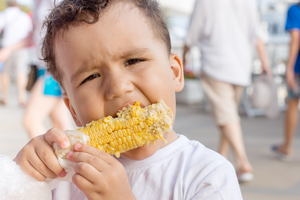 Baby Cannot Get Enough Corn - WeHaveKids News