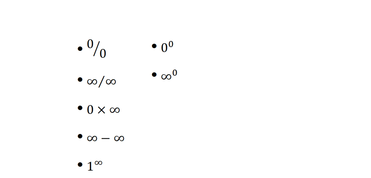 Indeterminate Forms
