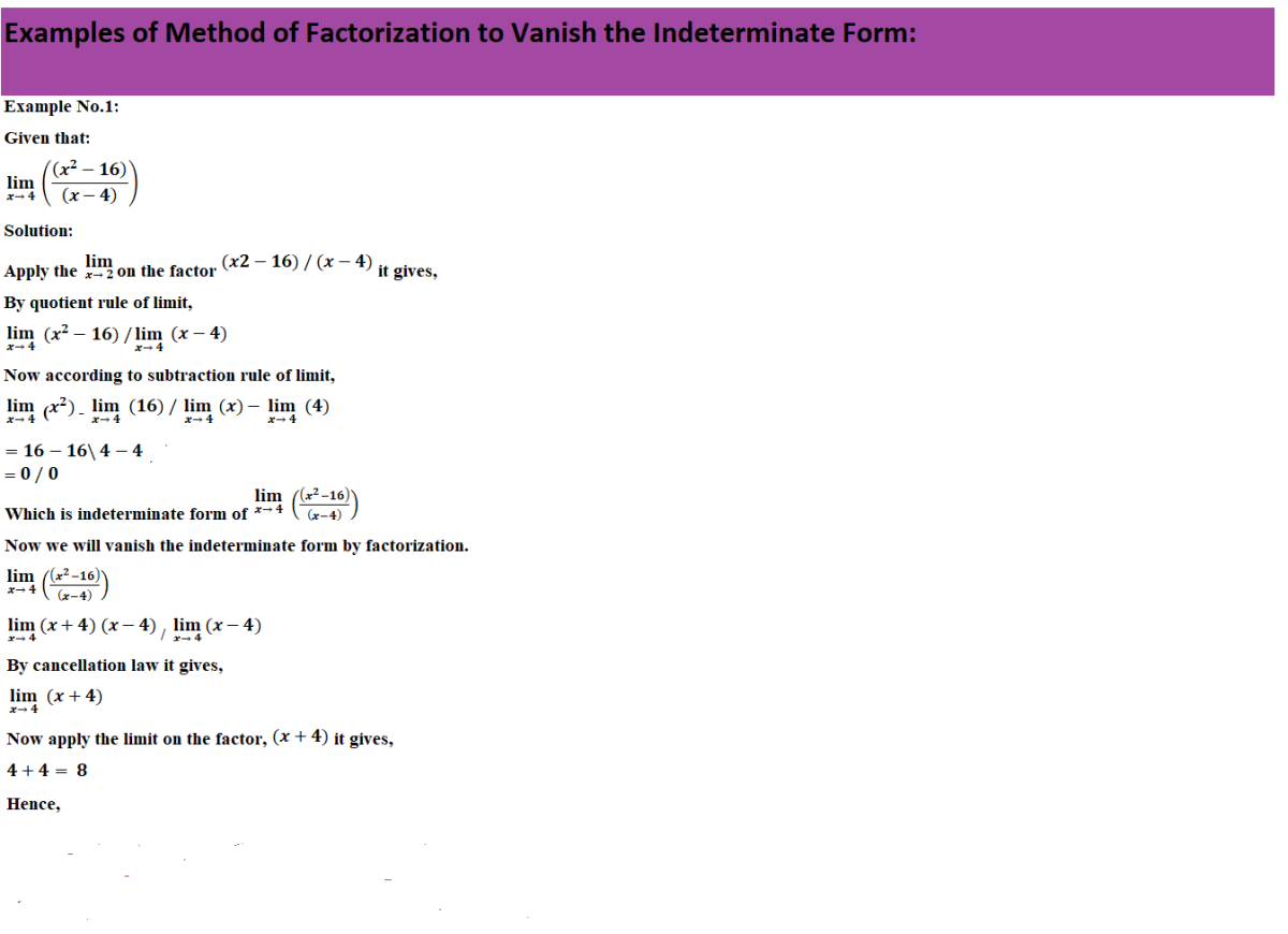 Techniques Are Used to Find the Indeterminate Form. - HubPages
