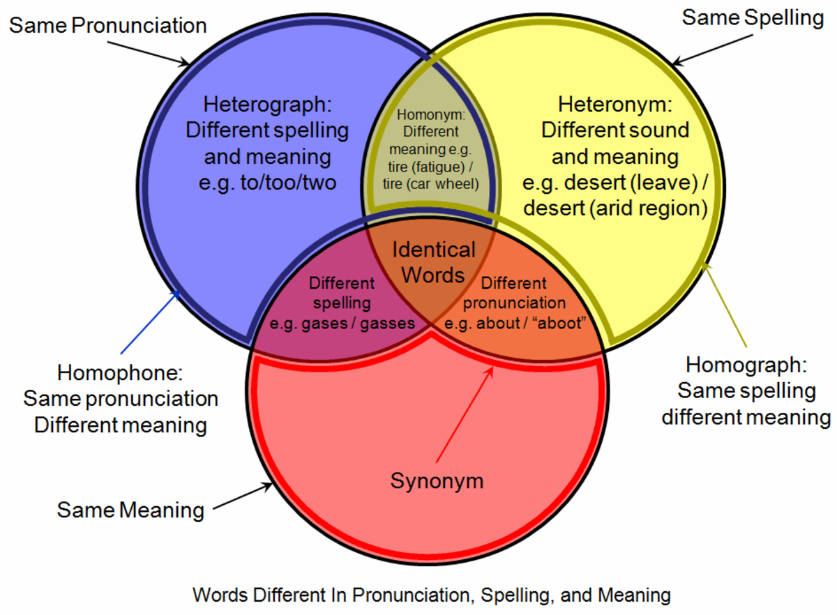 What Are Homonyms, Homographs, and Homophones? - Owlcation