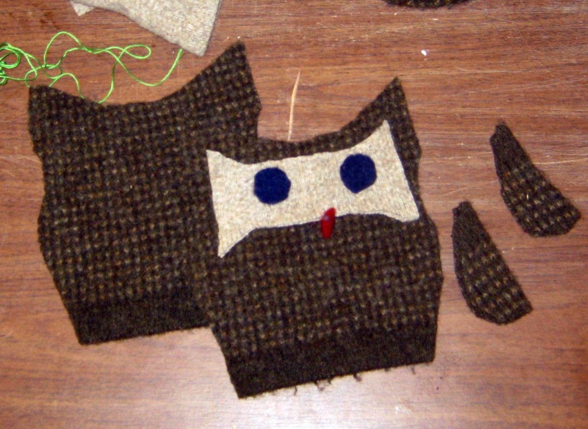 Make a Felted Wool Stuffed Owl From an Old Sweater - HubPages
