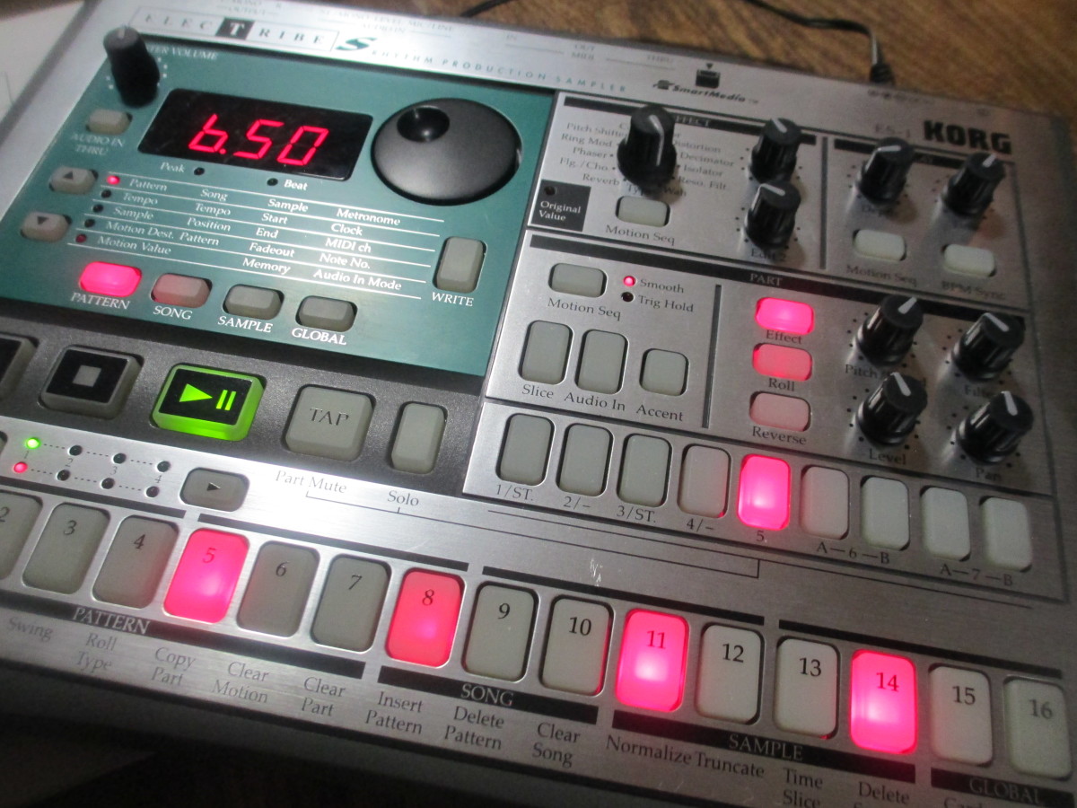 Korg Electribes Specifications for the ER-1, EA-1, EM-1, EMX, ES-1, ESX ...