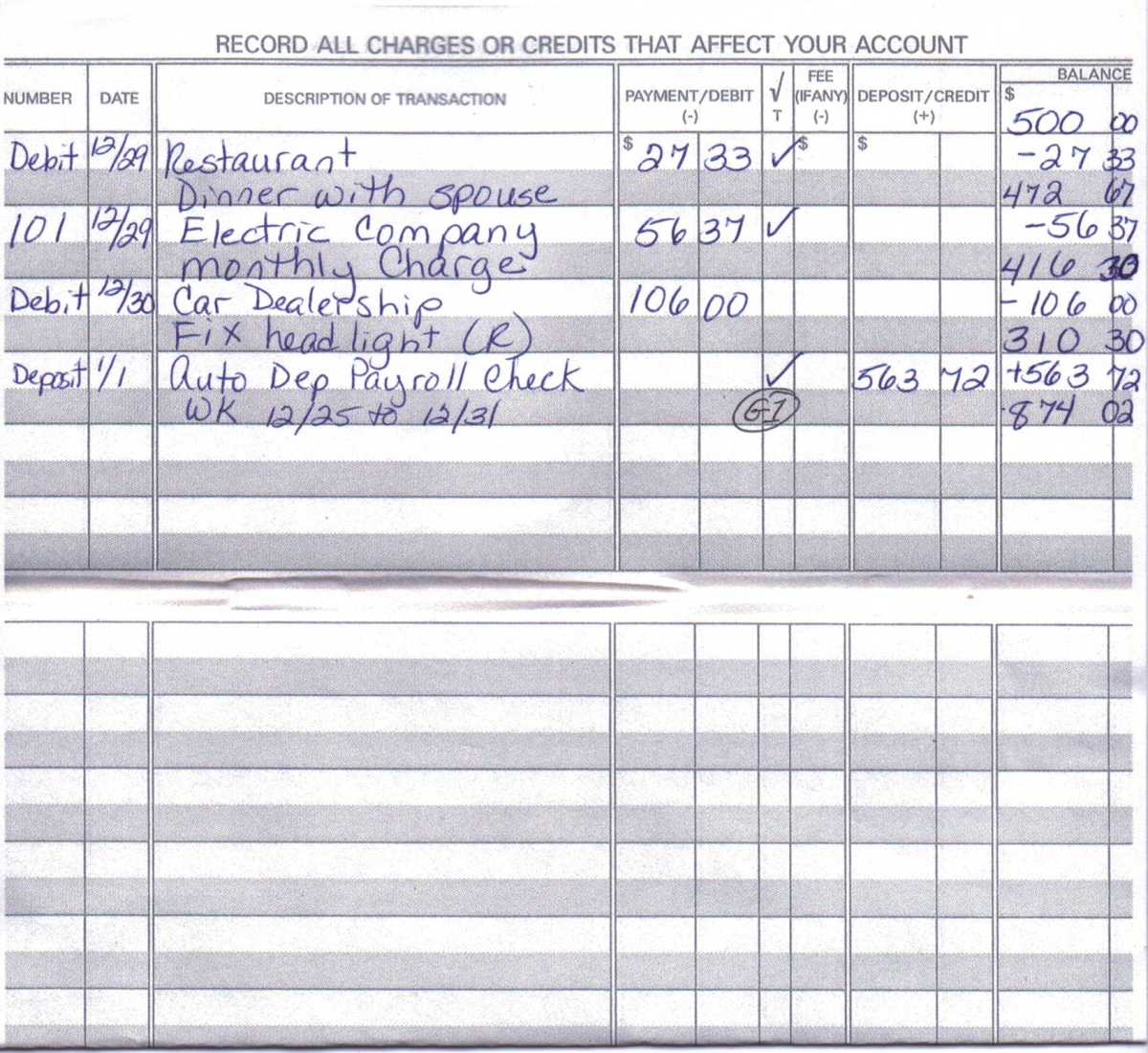 Balancing your Bank Statement - HubPages