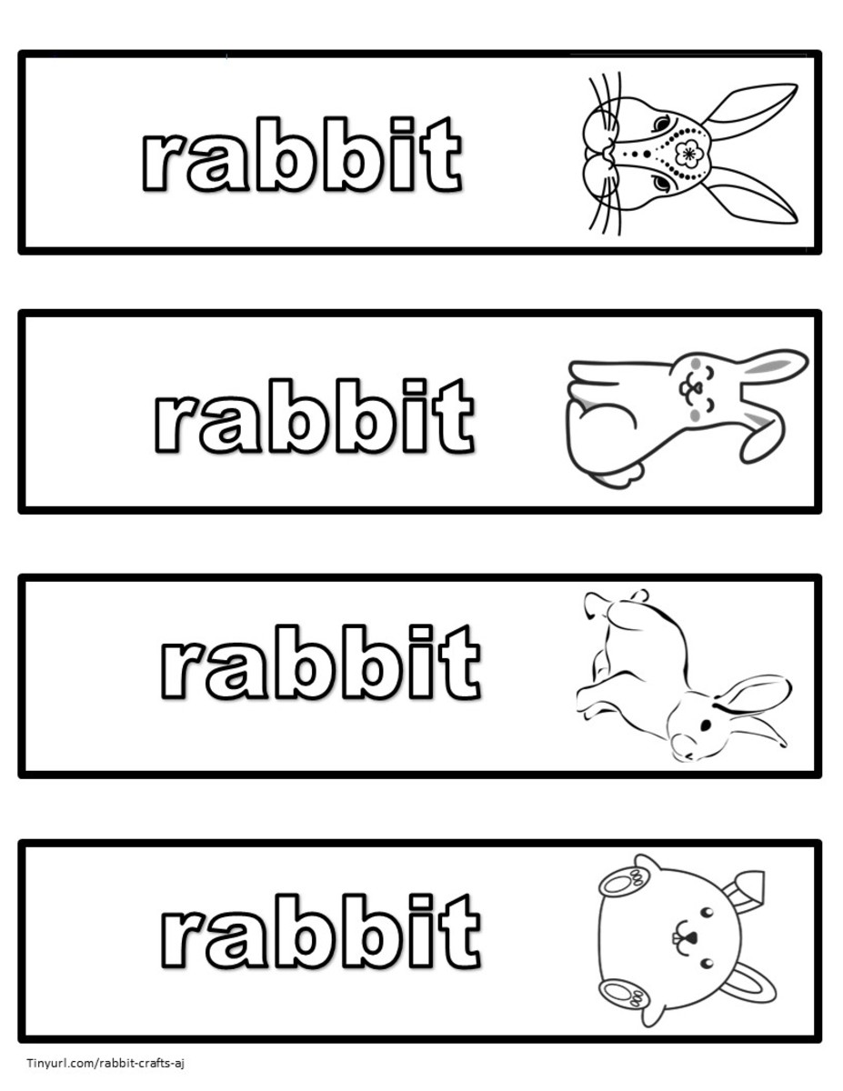 17 Easy Rabbit Crafts With Printable Templates - HubPages