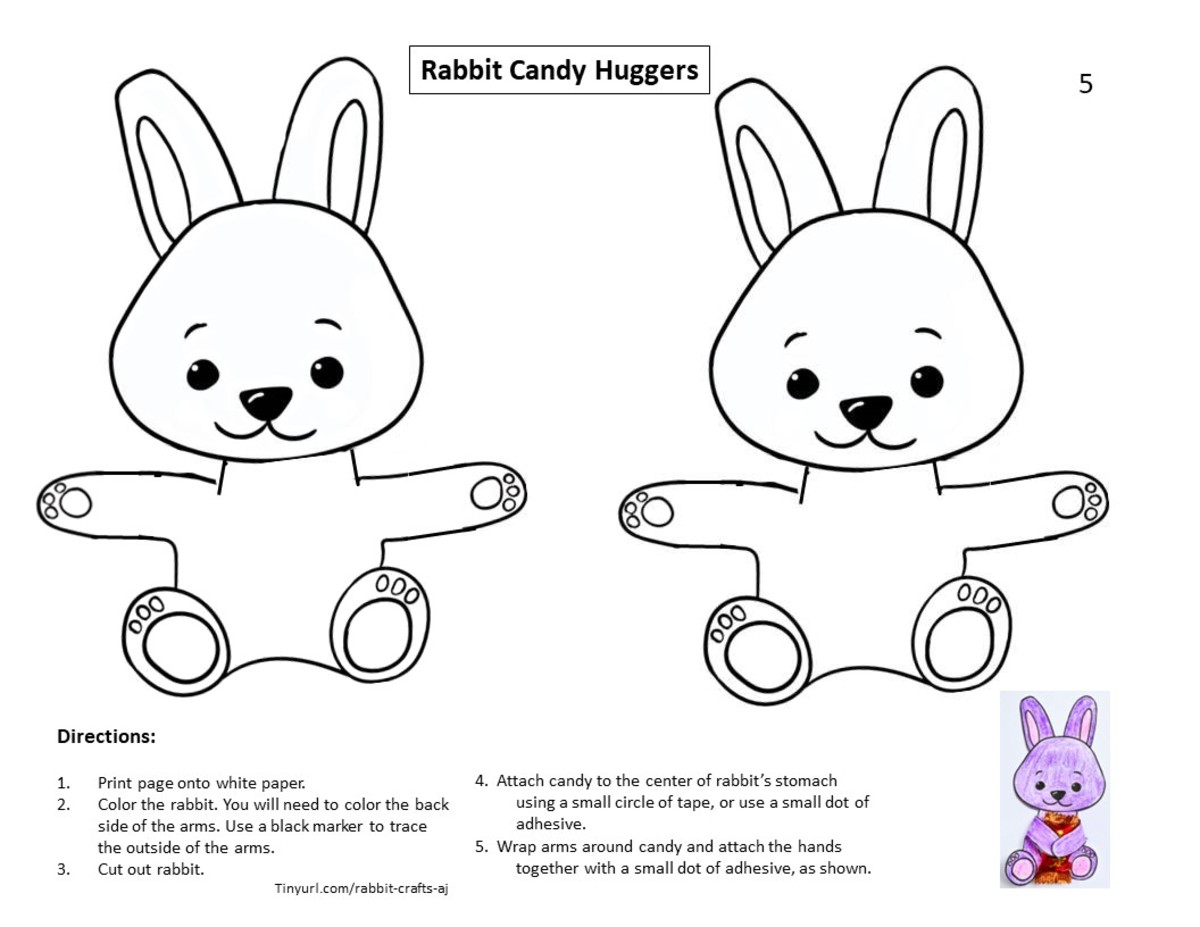 17 Easy Rabbit Crafts With Printable Templates - HubPages