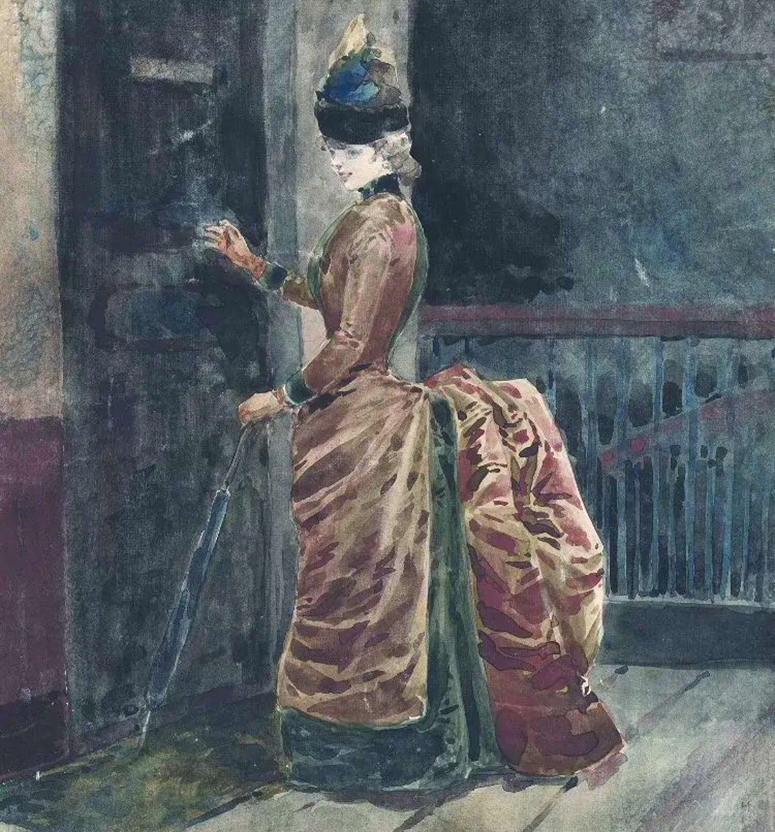 Late Victorian Bustle Dress