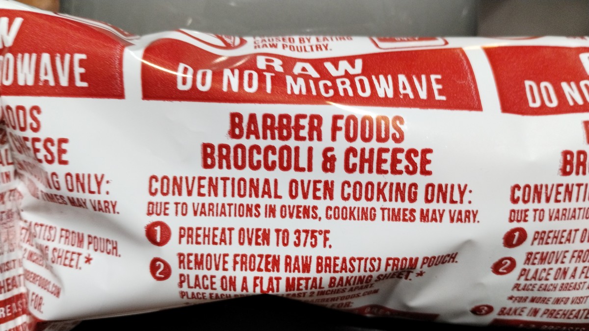 Review of Barber Foods Breaded Broccoli & Cheese Stuffed Chicken Breast ...