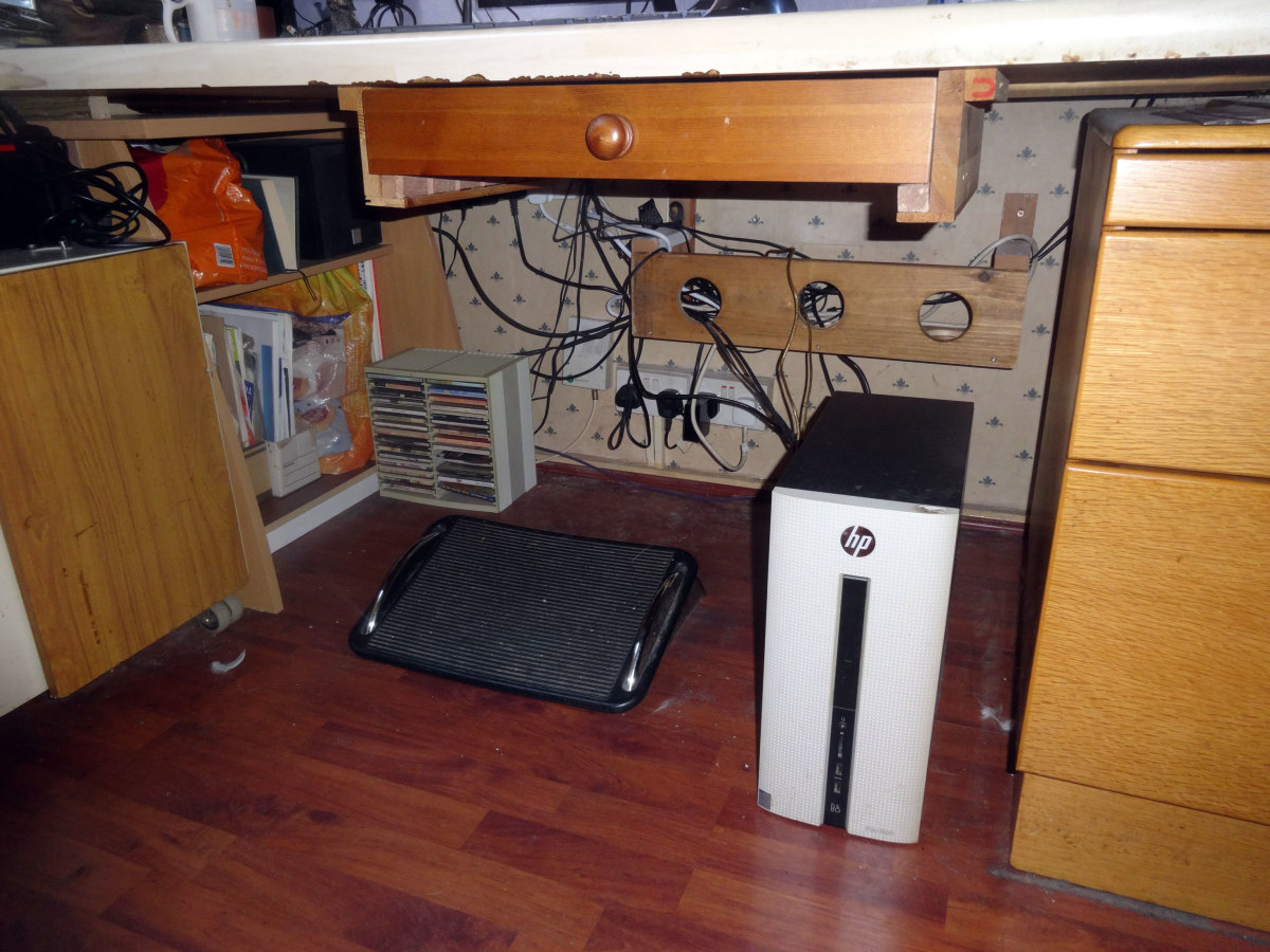 Creating Usable Under Desk Storage Space - HubPages
