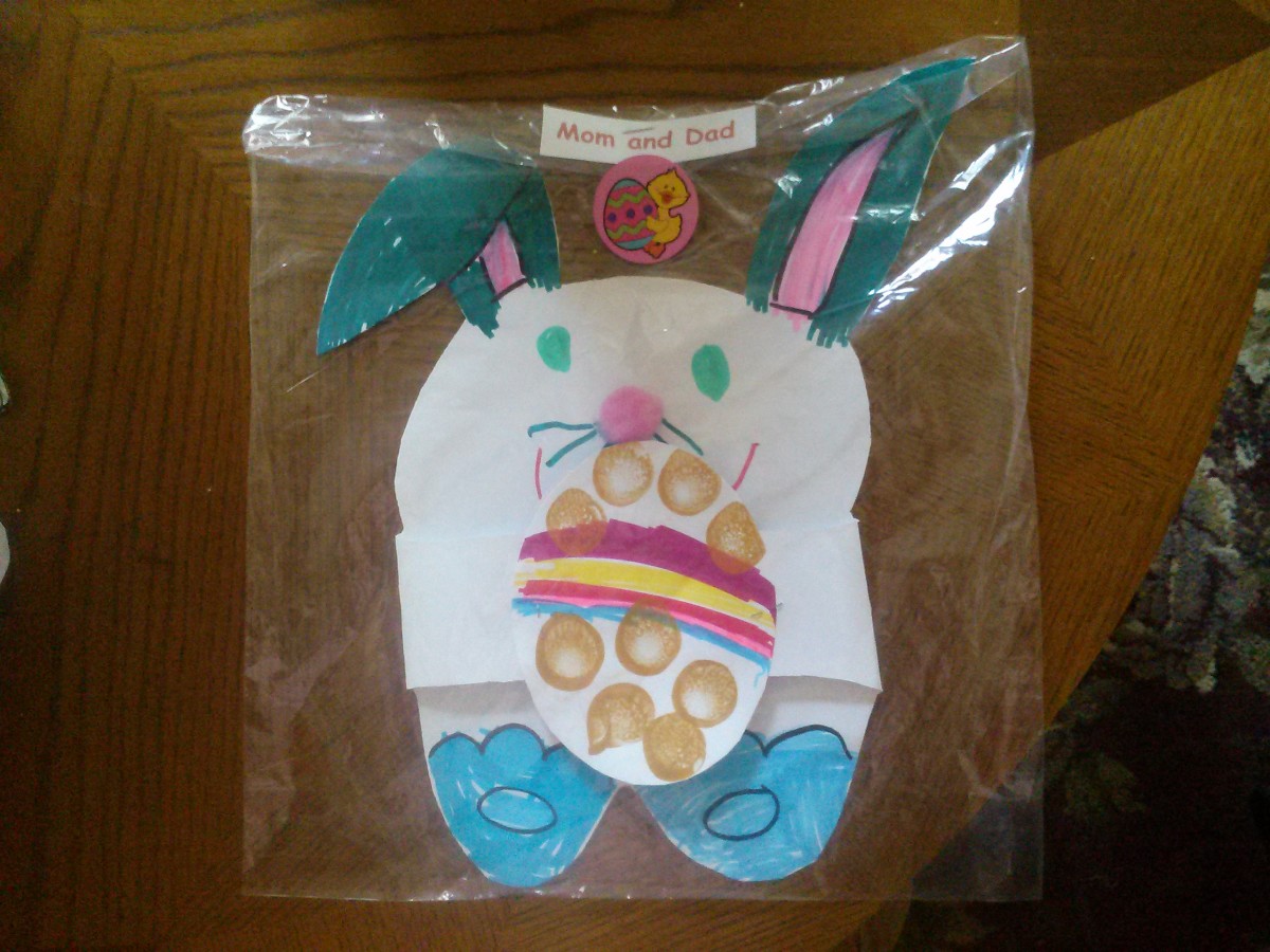 Easter bunny by paper bag/spring craft for children and adults. - HubPages