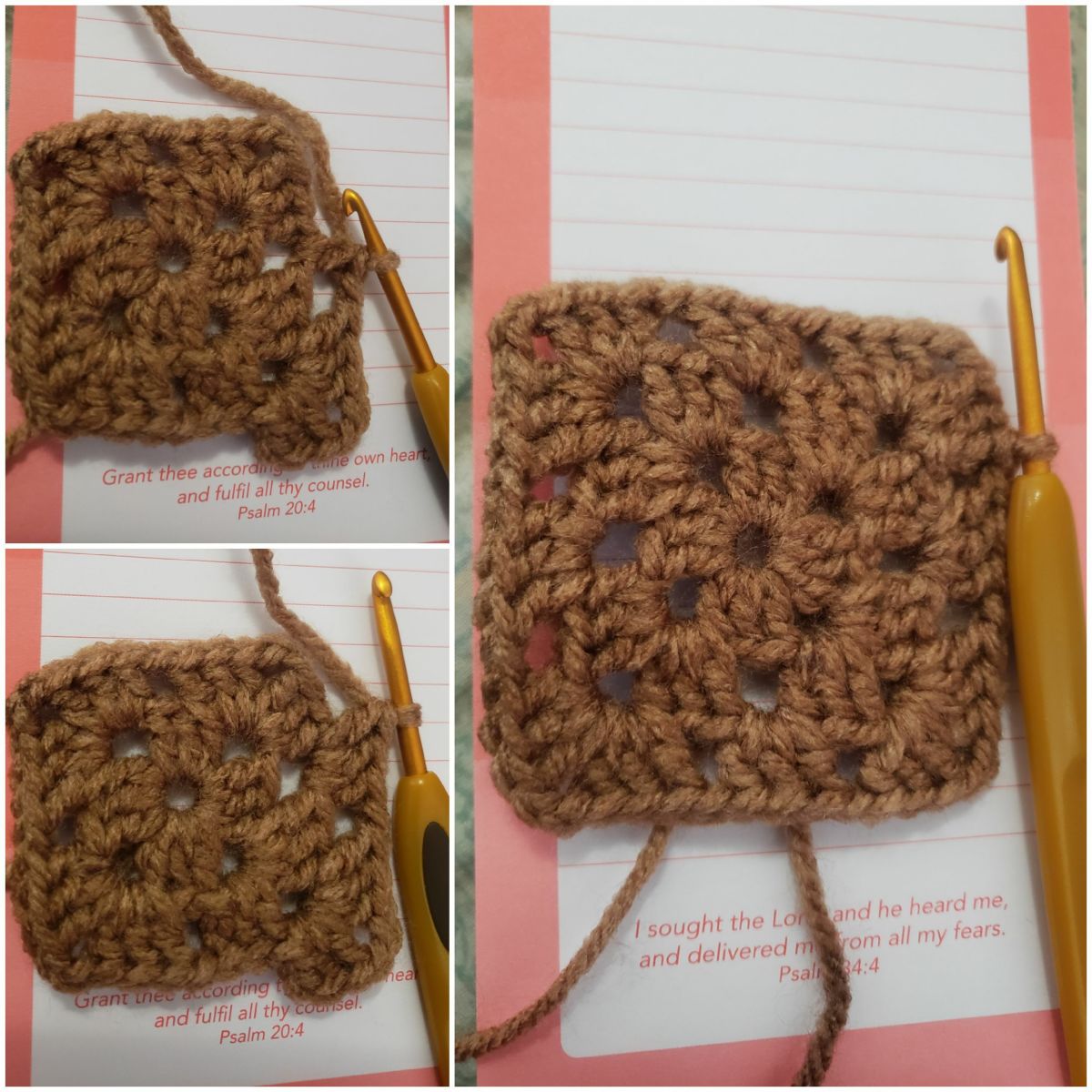 Magic Circle Crochet Granny Square