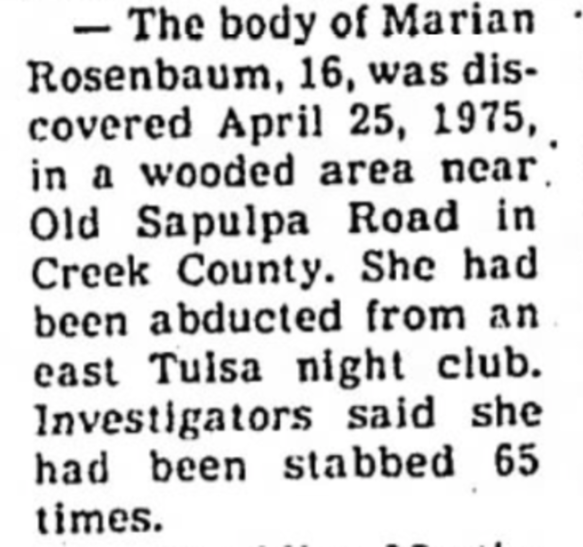 Digging Deeper into the Oklahoma Innocent Man Project: 1975 Murders of ...