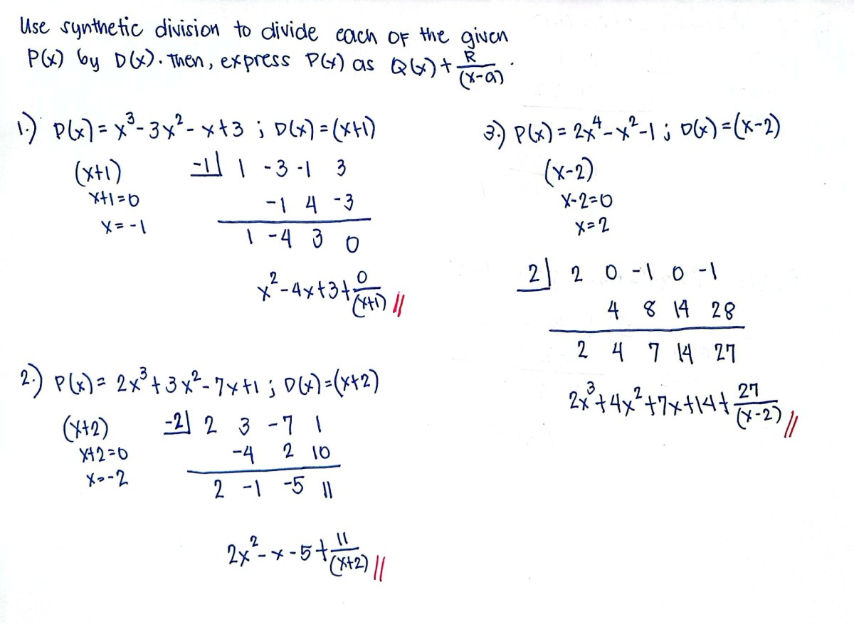 Mathematics - Synthetic Division - HubPages