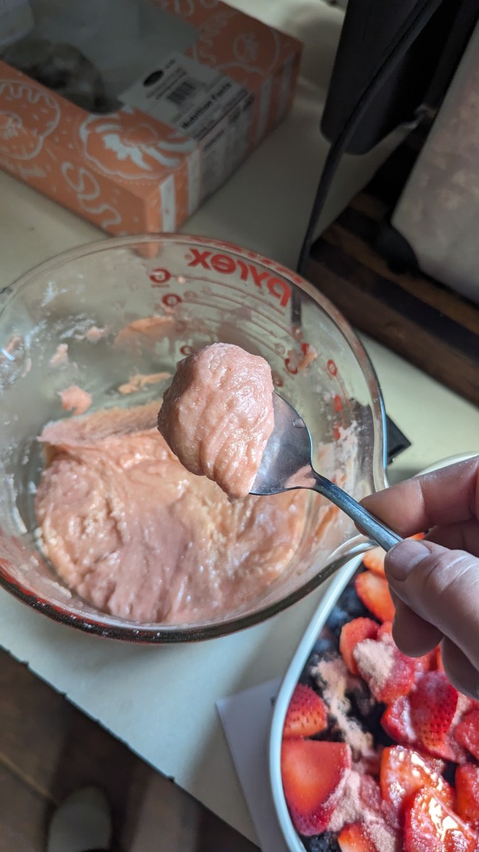 Cobbler - Mixed Fruit with Strawberry Cake Glops and Jello - HubPages