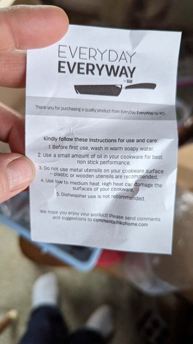 IKO Non Stick Pans - Before First Use - HubPages