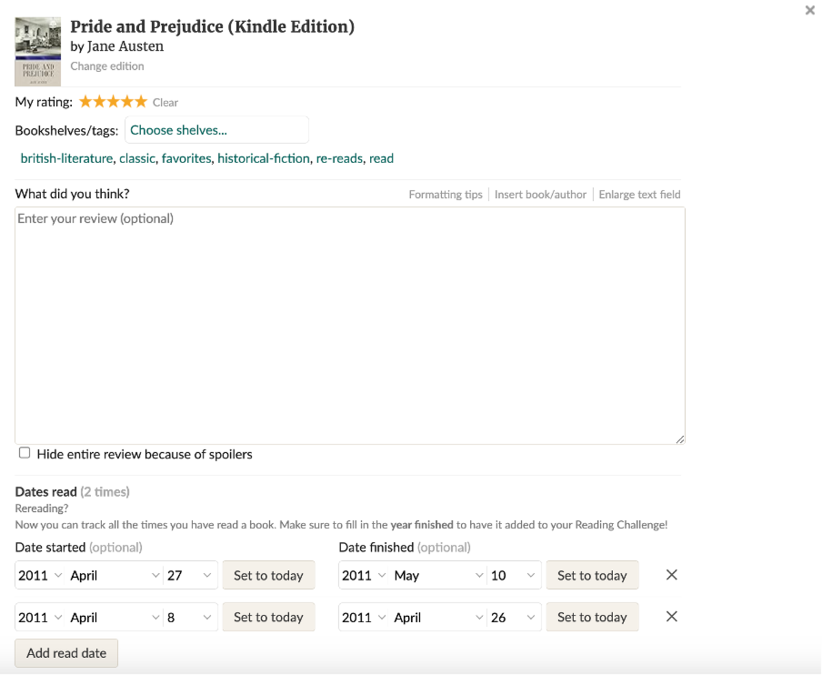 Doubling Up: How to Make Your Rereads Count on Goodreads! - HubPages