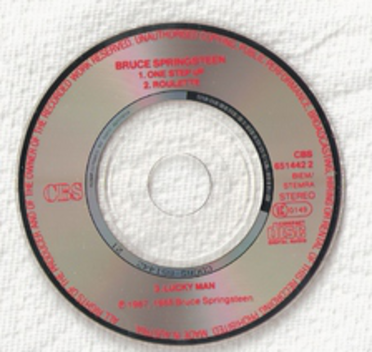 Bruce Springsteen vinyl and compact disc collectibles from the Eighties ...