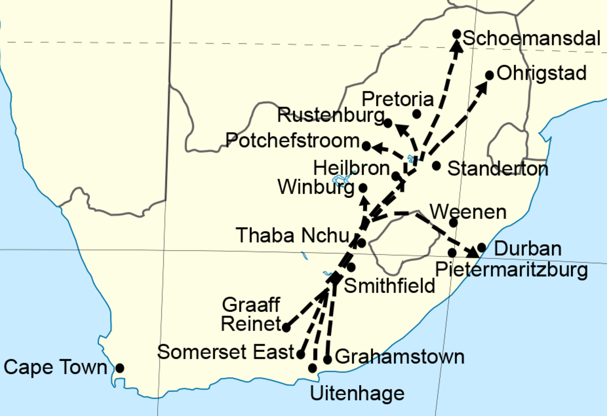The Great Trek, 1835-40 - HubPages