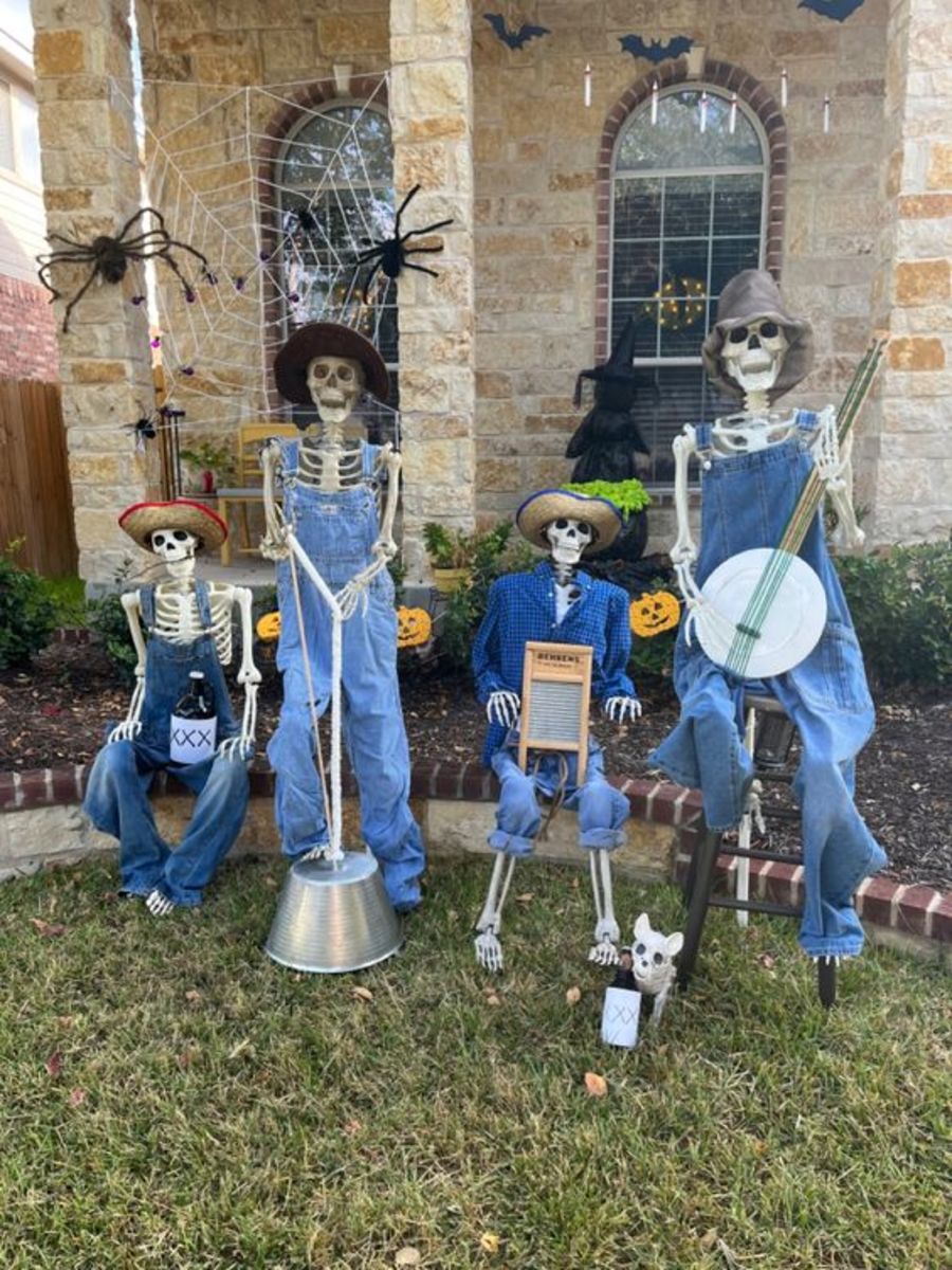 20+ Spooktastic Skeleton Halloween Decoration Ideas for Front Yard ...