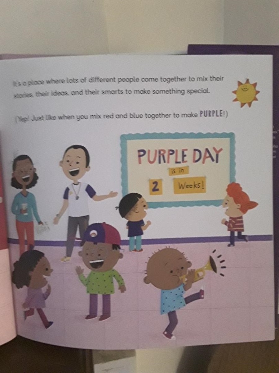Purple Is Inclusive for Our Children's Schools in Creative Picture Book ...