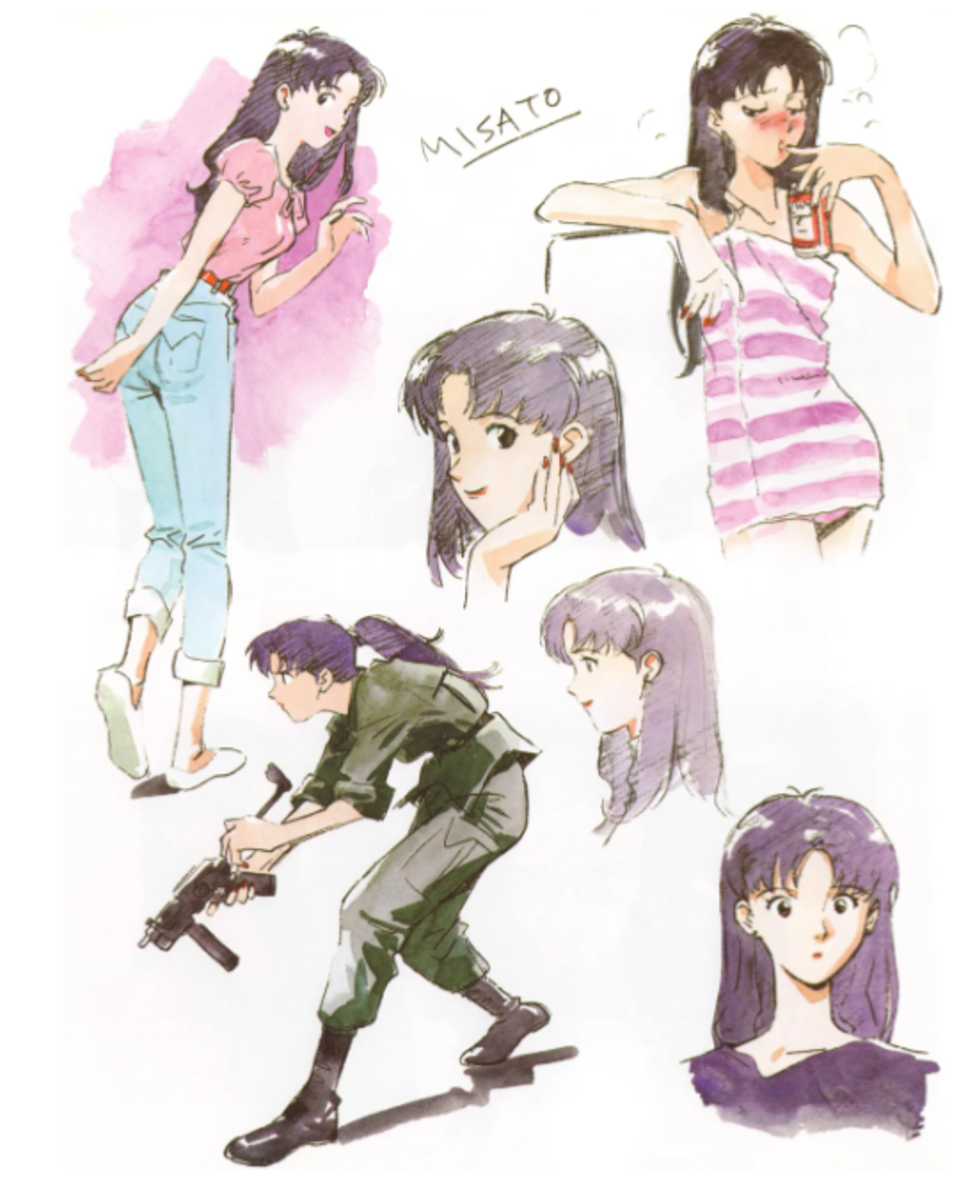 Early Design Concepts of Neon Genesis Evangelion Characters - HubPages