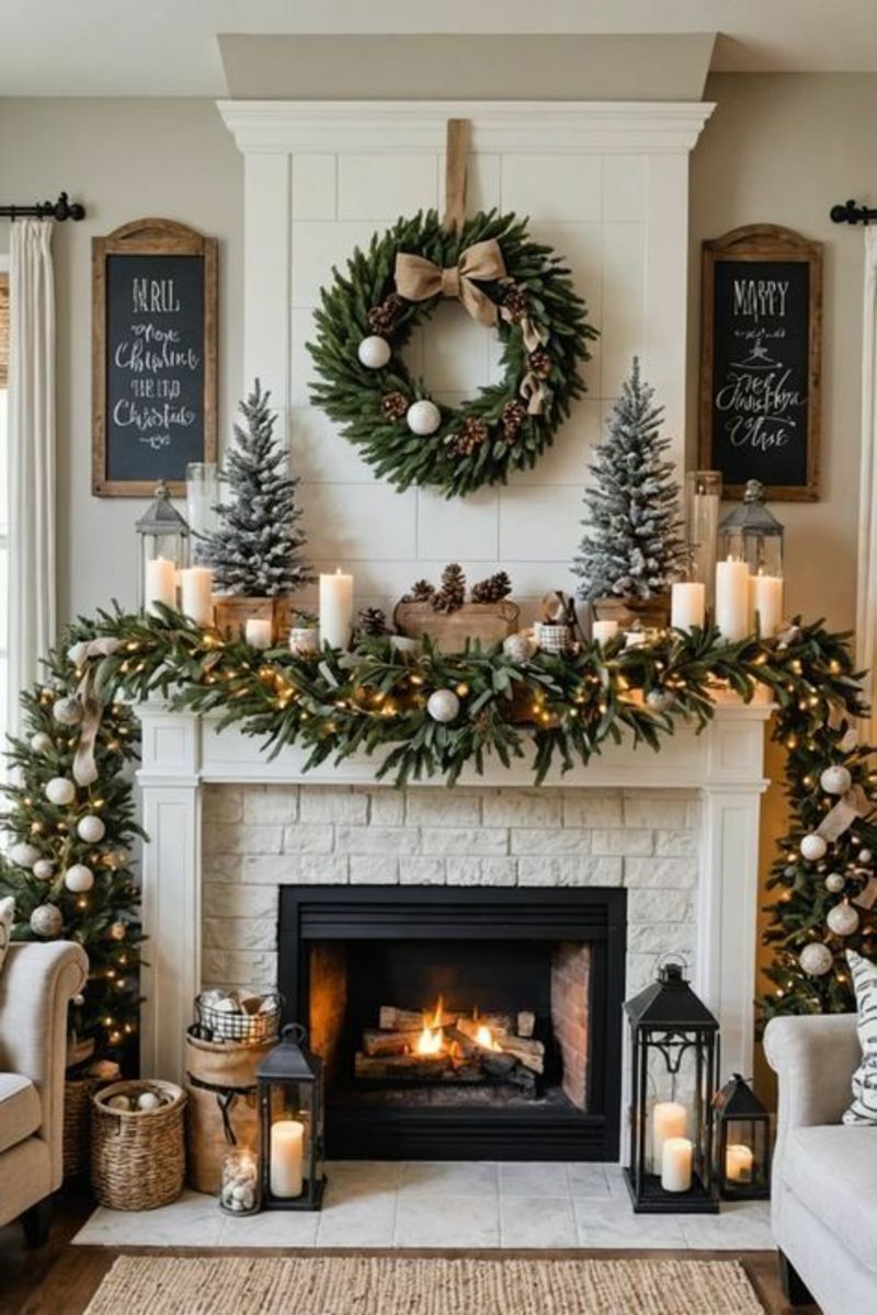 25+ Stunning Christmas Mantel Decorating Ideas - HubPages