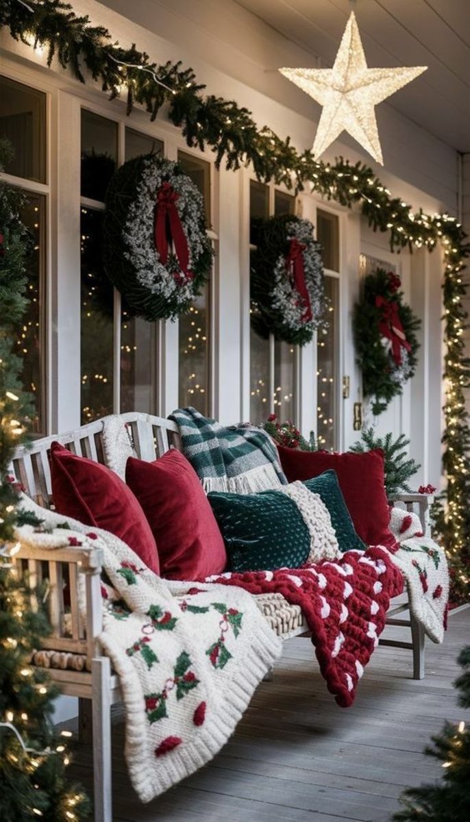 40+ Genius Christmas Front Porch Decorating Ideas - HubPages