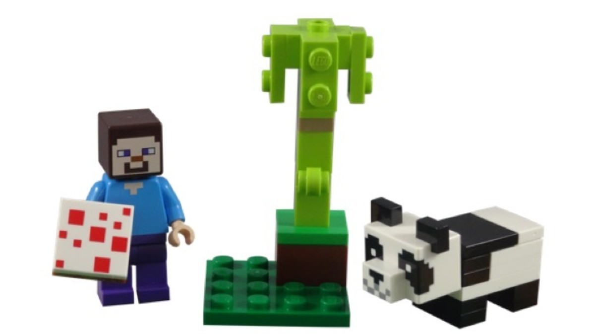 LEGO Minecraft Steve and Baby Panda Polybag Set 30672 Review - HubPages