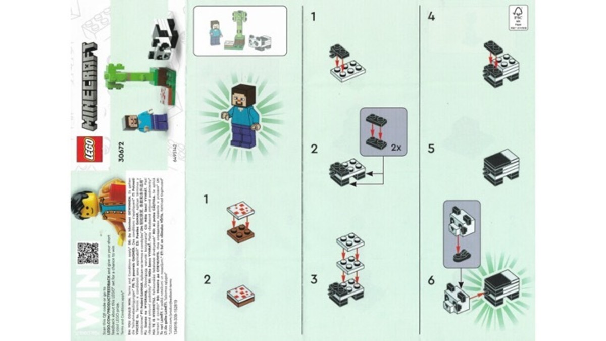 LEGO Minecraft Steve and Baby Panda Polybag Set 30672 Review - HubPages