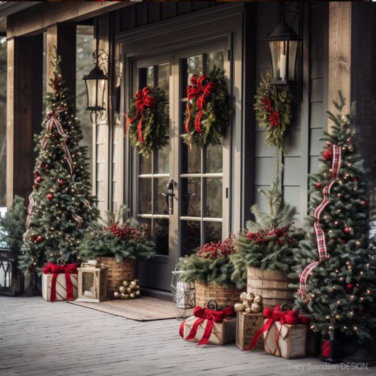 40+ Genius Christmas Front Porch Decorating Ideas - HubPages