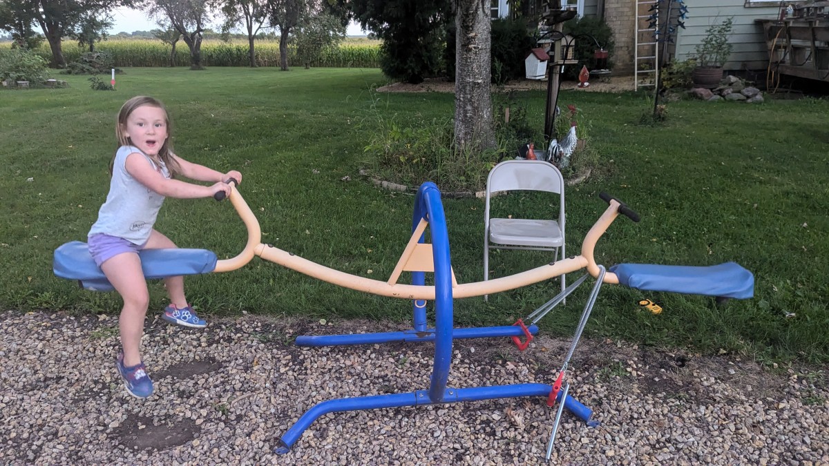 One Child Teeter Totter - Using a Muscle Builder Spring - HubPages