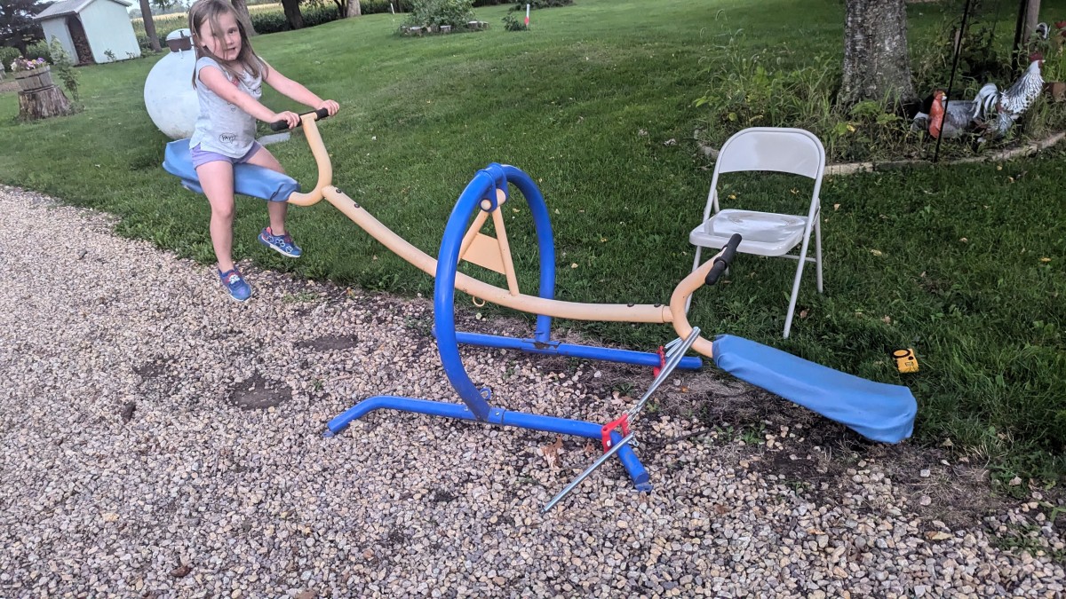 One Child Teeter Totter - Using a Muscle Builder Spring - HubPages