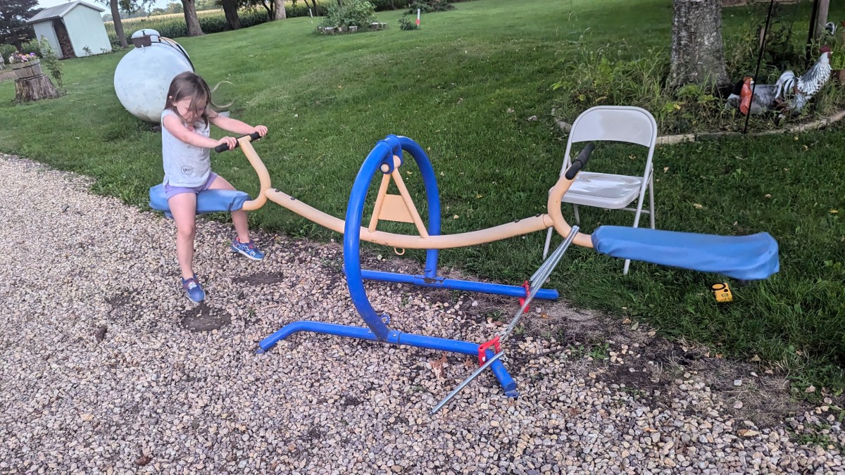 One Child Teeter Totter - Using a Muscle Builder Spring - HubPages