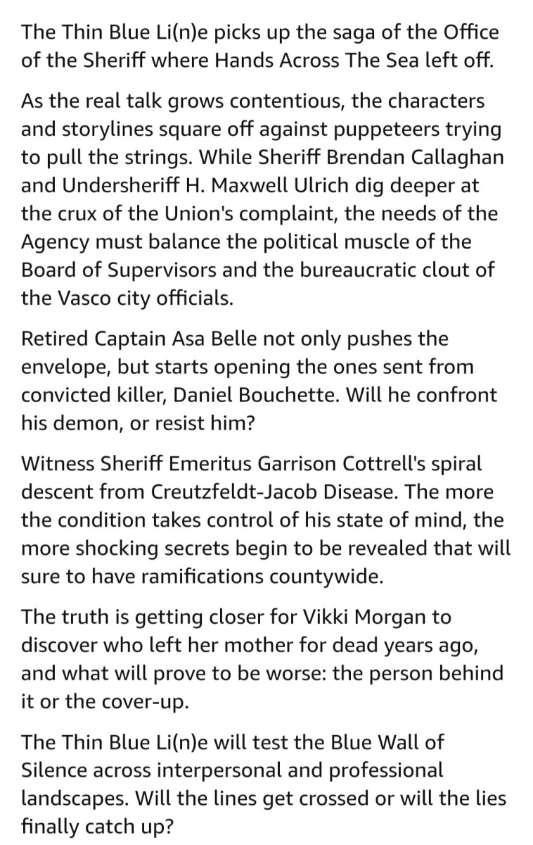 2024 Interview With Author Brian Cook on "The Thin Blue Li(n)e" - HubPages