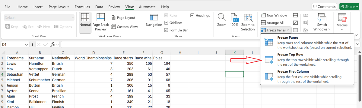 How To Freeze Rows and Columns in Microsoft Excel - HubPages