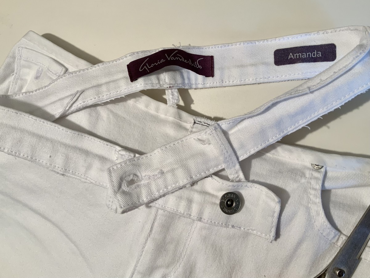 How to Rework Jeans Waistband for an Oblique Waist or High Hip - HubPages