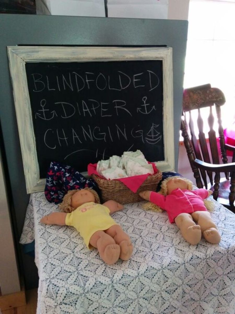 Baby Shower Games Diaper Changing Race at Taylah Cayley blog