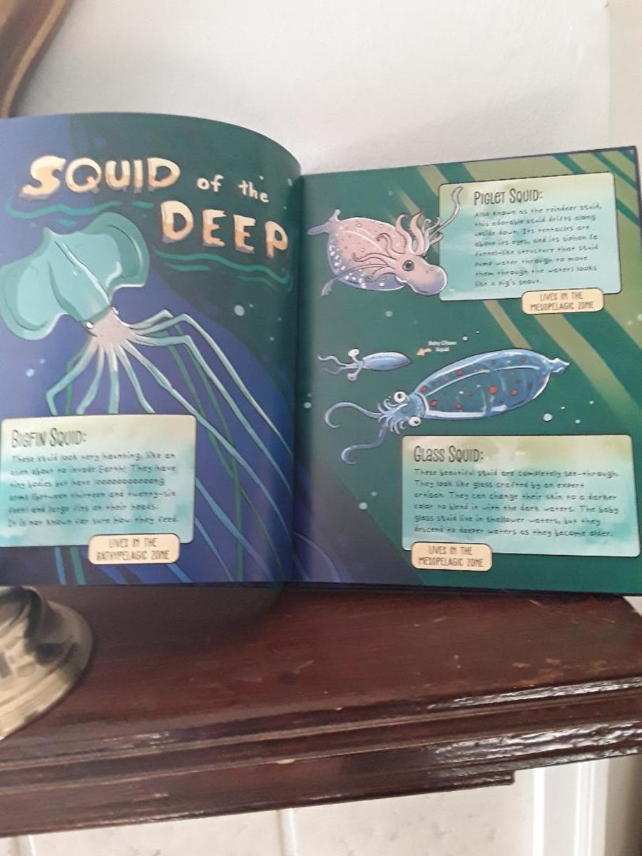 Sea Creatures At the Depths of the Ocean in Creative and Educational ...