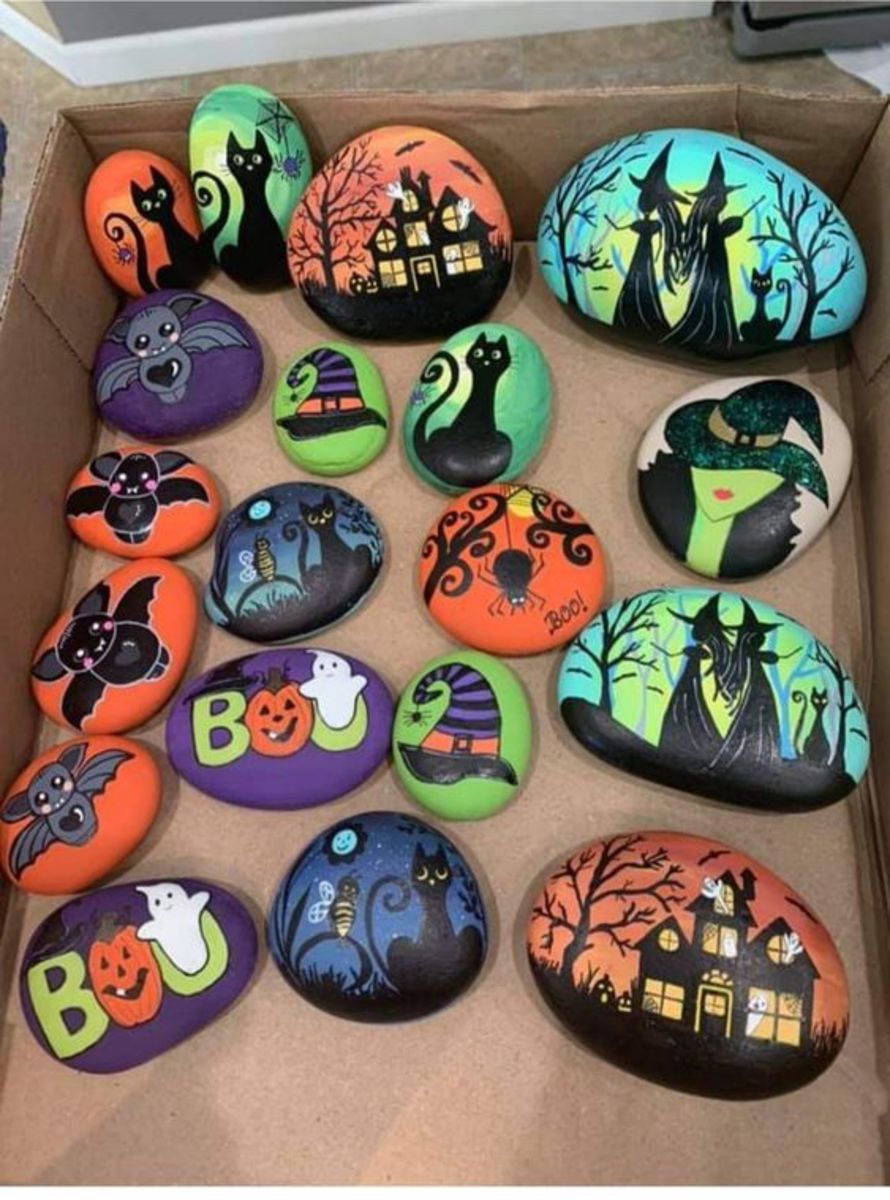 30+ Spooktastic Halloween Rock Painting Ideas - HubPages