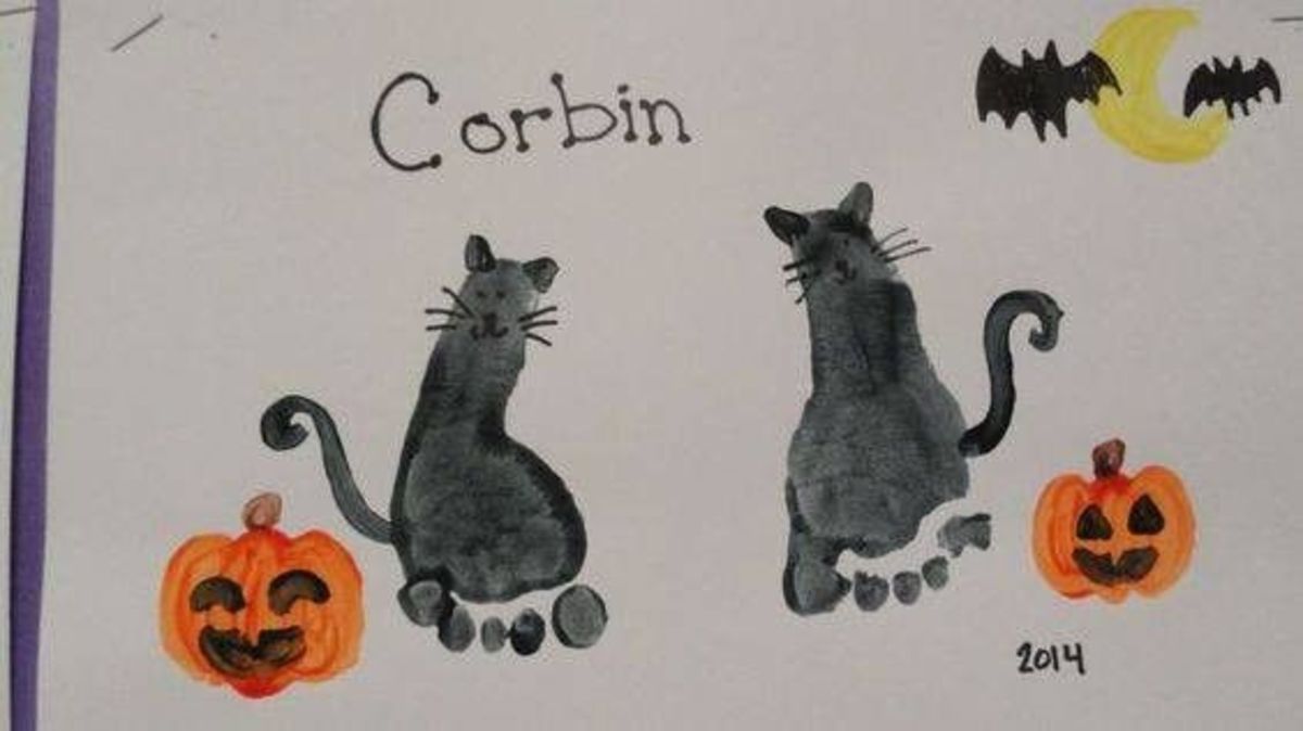 30+ Easy DIY Halloween Handprint and Footprint Crafts - HubPages