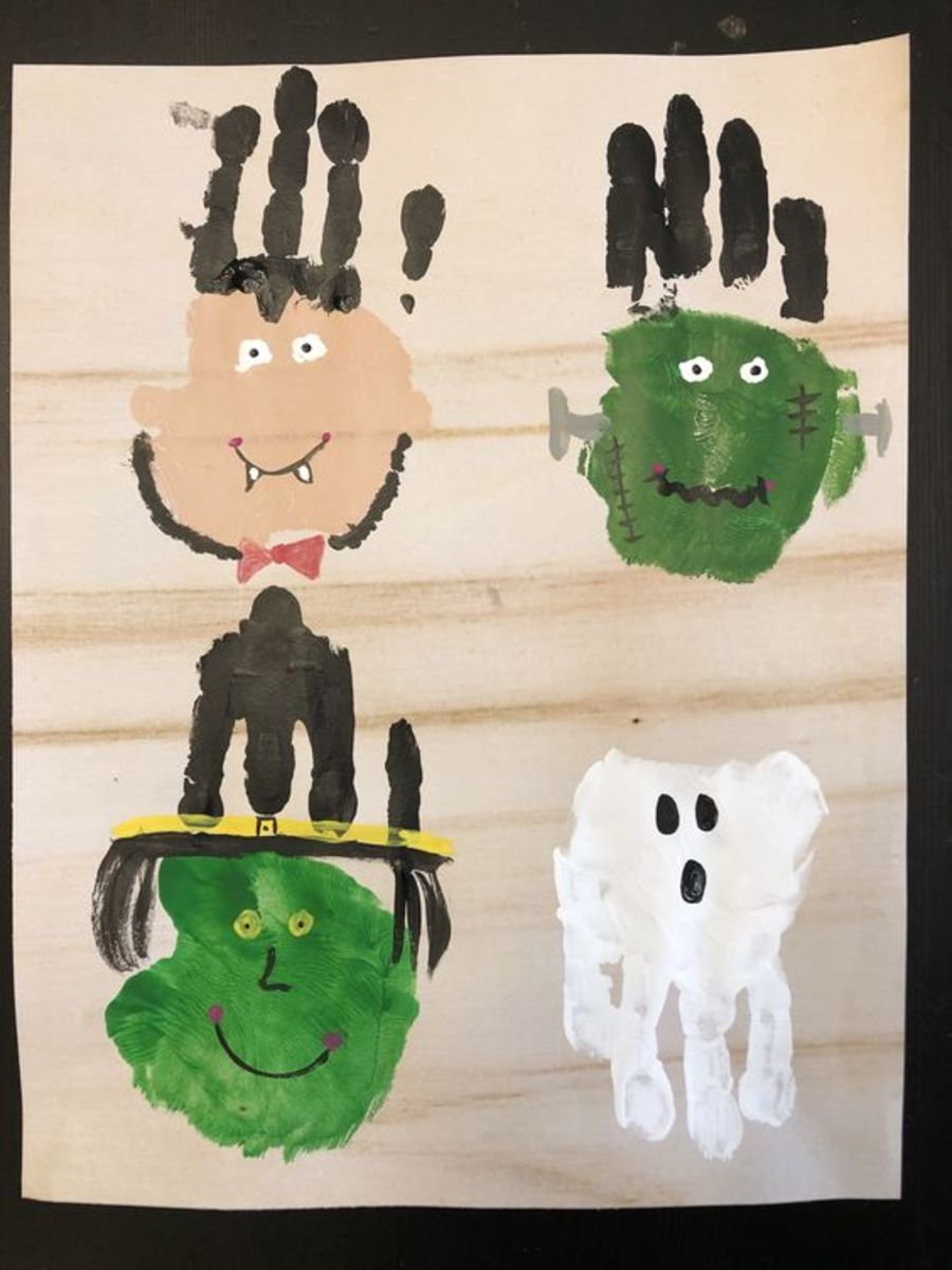 30+ Easy DIY Halloween Handprint and Footprint Crafts - HubPages