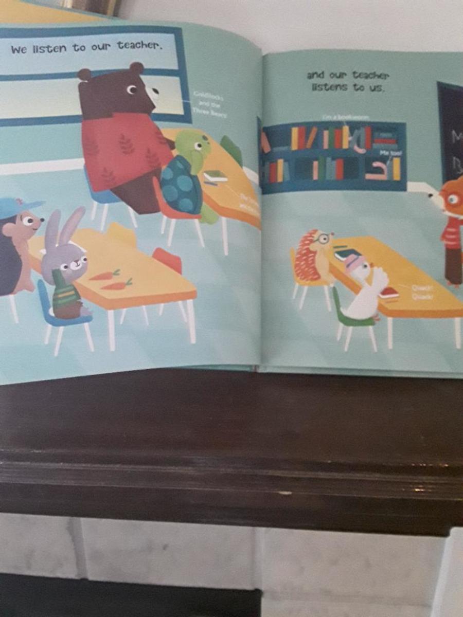 Learning Good Behavior in the Classroom in Adorable Picture Book and ...