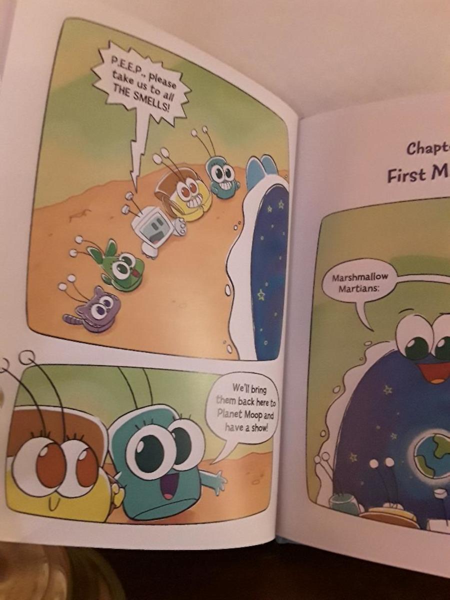 Fun Characters Marshmallow Martians in Two Graphic Cartoon Chapter ...