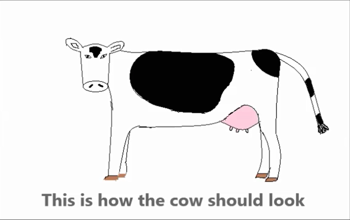 Drawing a Cow with MS Paint - HubPages